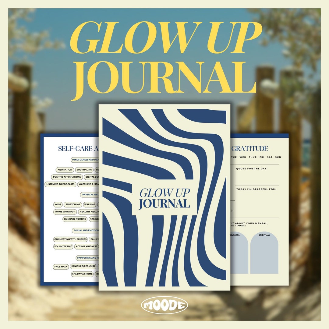 Glow up Planner: Self Care Planner, Fitness & Meal Planner, Habit ...