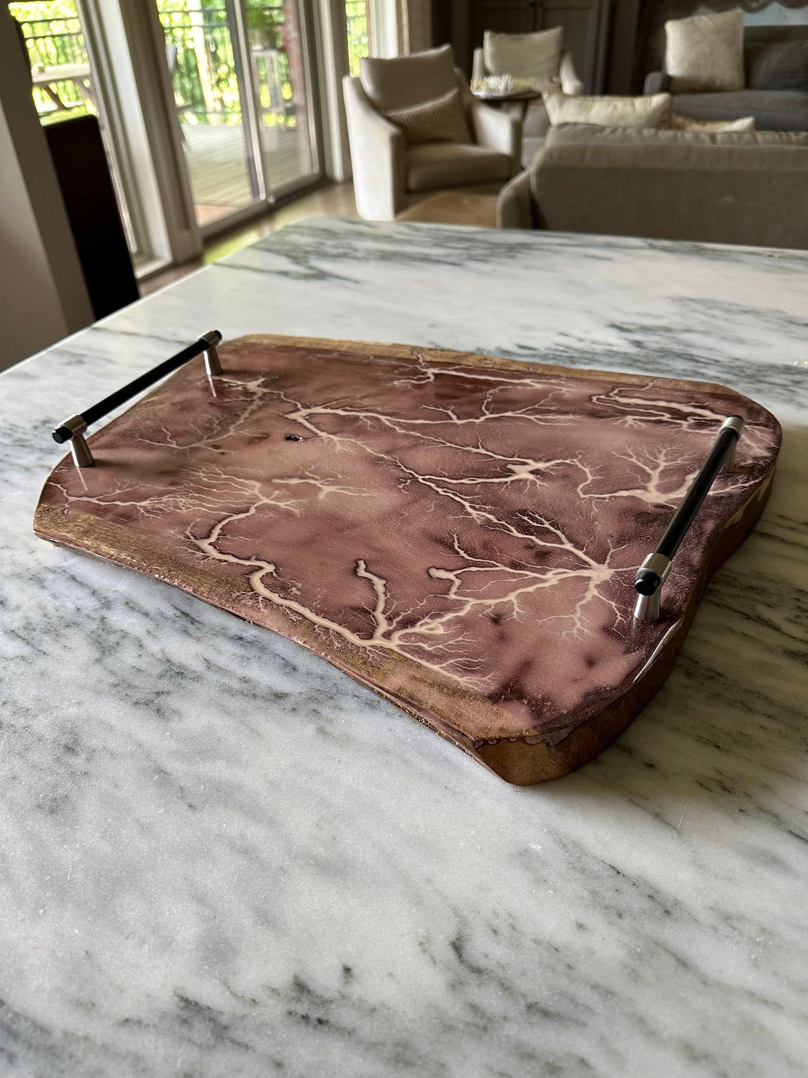 Fractal Cutting Board: inside the Storm - Etsy