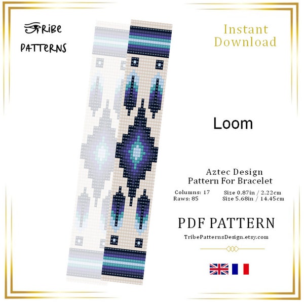 Aztec Turtle Miyuki Beads Pattern, Beading Brick Stitch Pattern ...