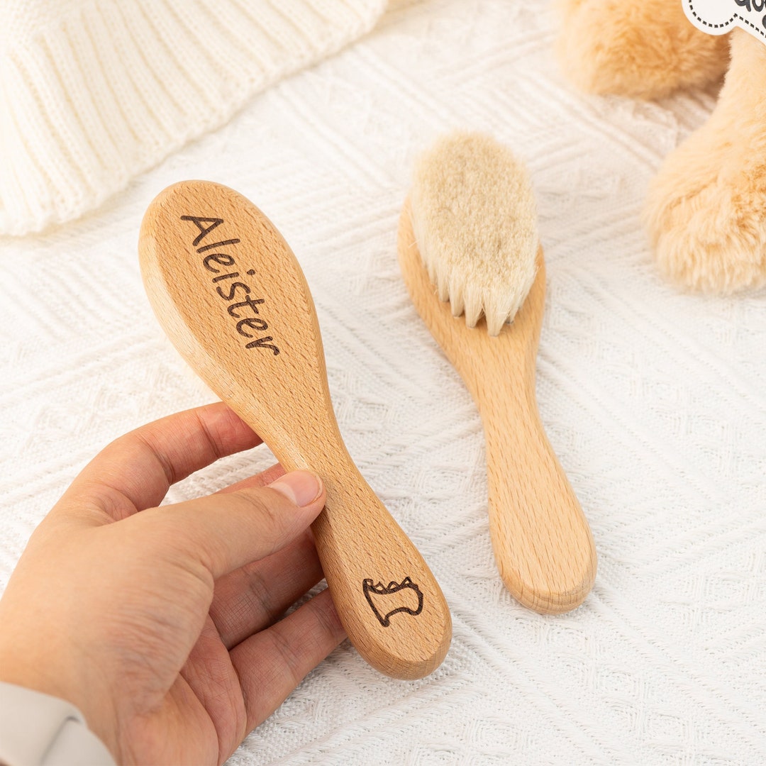 Custom Dinosaur Baby Name Hairbrush,kids Comb and Brush Set,newborn ...