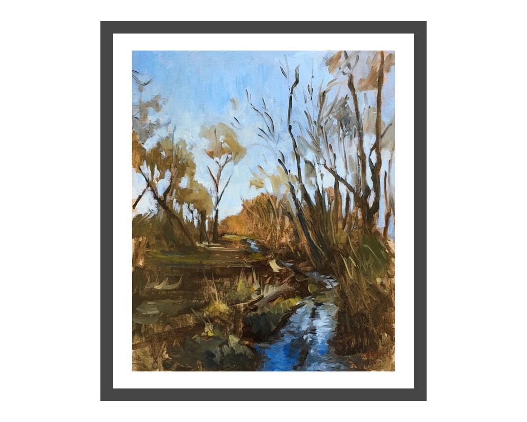 Landscape Original Oil Painting on Panel Picture Wall Art - Etsy