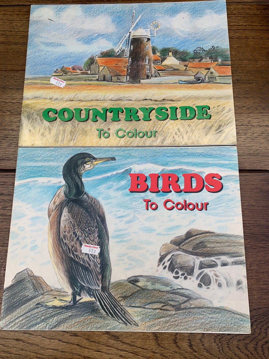 Two Unused Colouring Books From the 1980s Birds and Countryside - Etsy