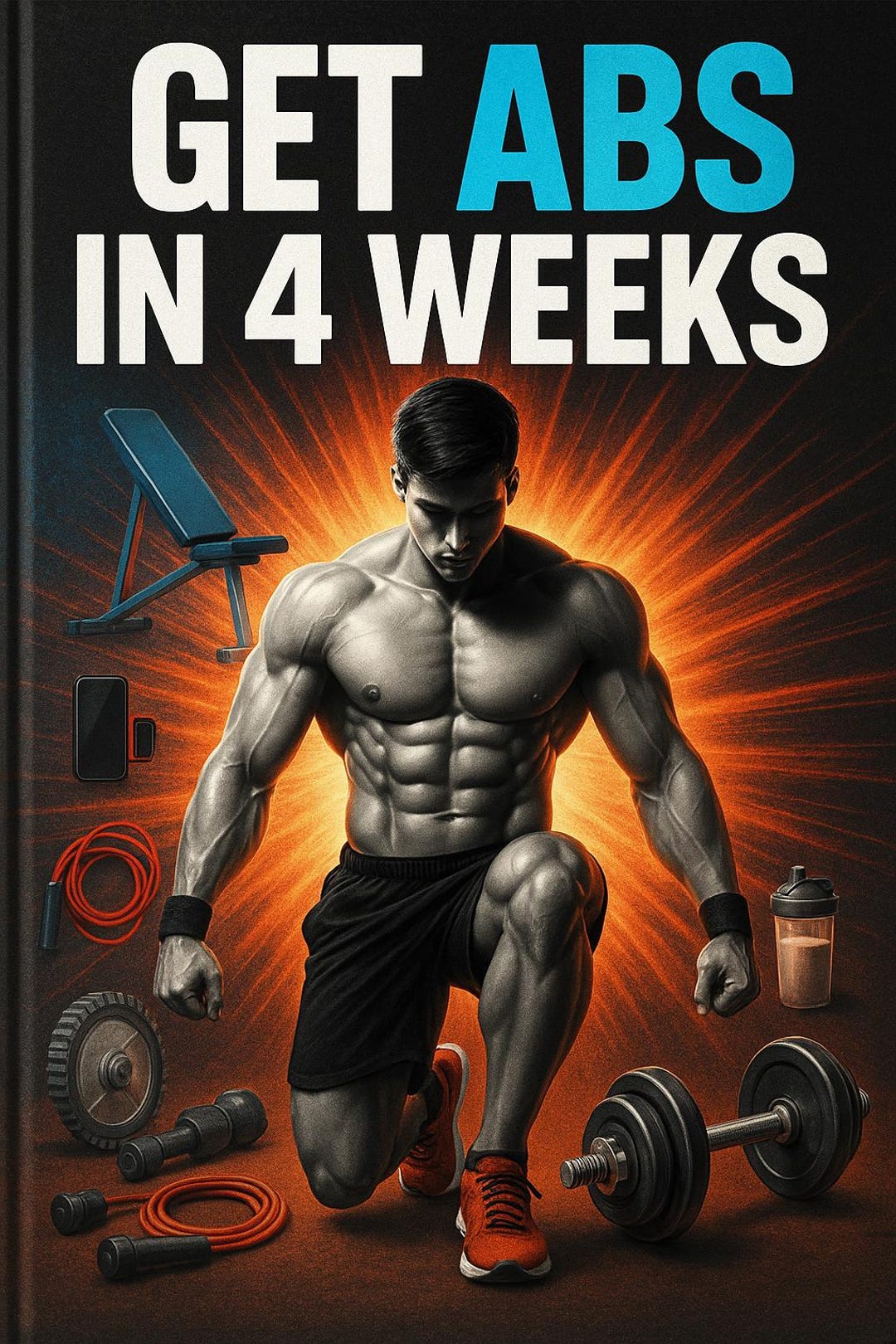 4-week Abs Workout Plan | No-equipment | Printable & Fillable PDF | 4-week Ab Challenge for ...