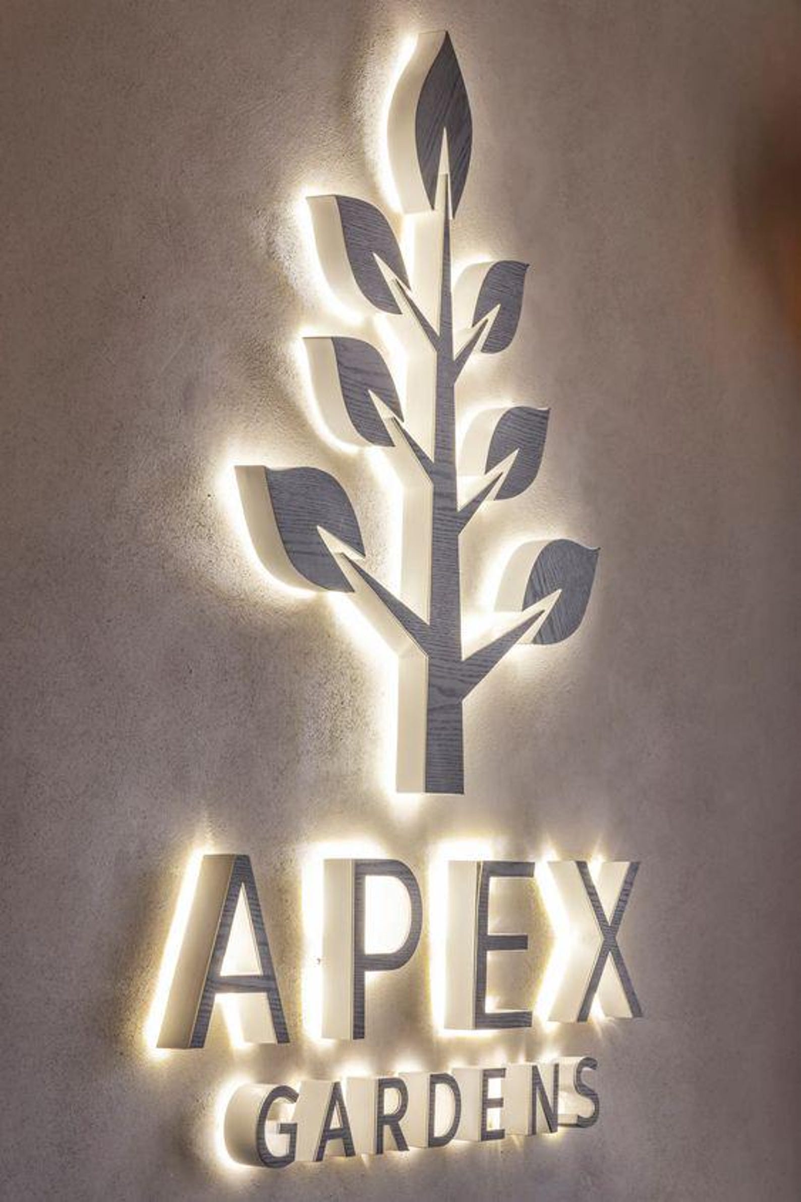 Custom Backlit Business Logo, Halo Illuminated 3D Sign, Company Signage ...