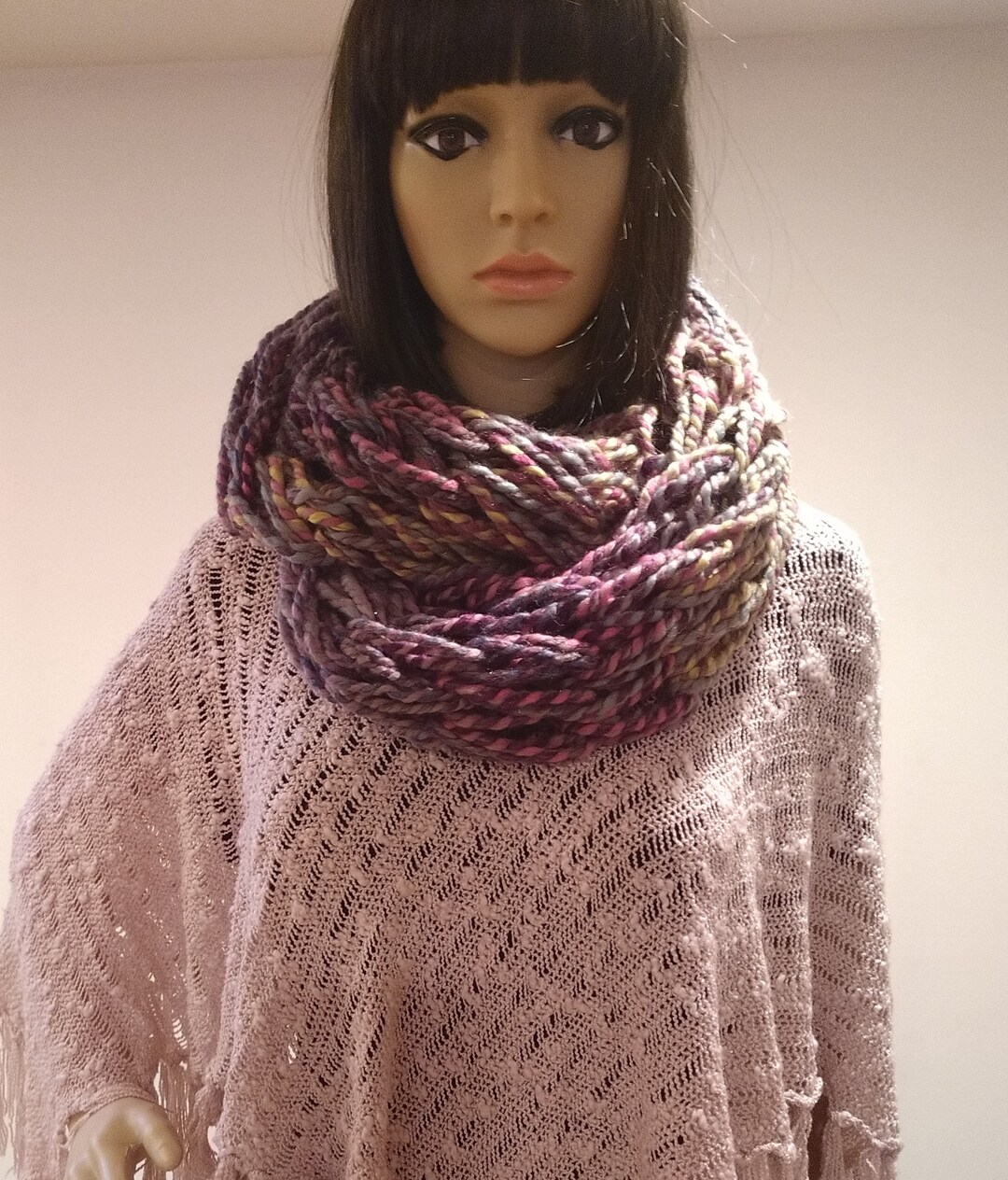 Oversized Cowl Super Chunky Winter Scarf Handmade Winter - Etsy