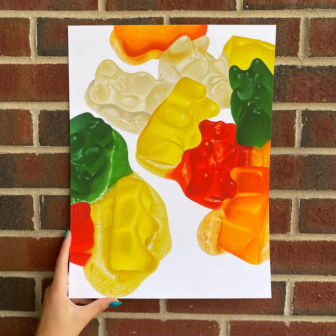 Melted Gummy Bears Fine Art Print - Candy Series - Wall Art Original ...