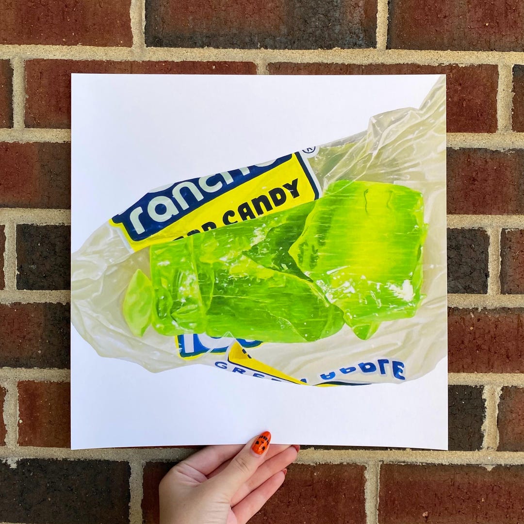 Crushed Jolly Rancher Print: Pop Art Candy Still Life, Kitchen Wall ...