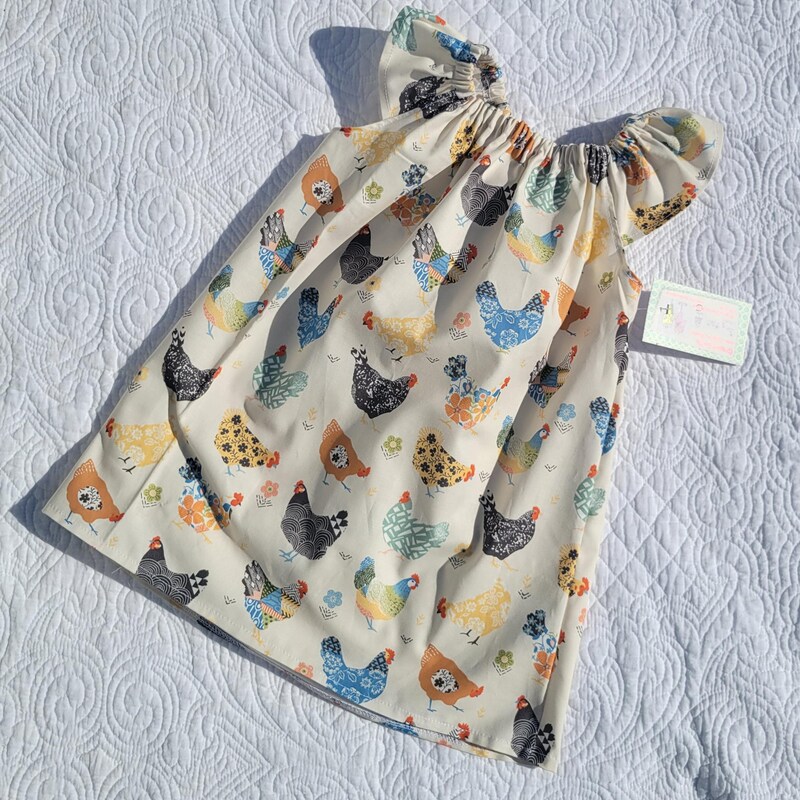 Chicken Print Girls Dress - Etsy Canada