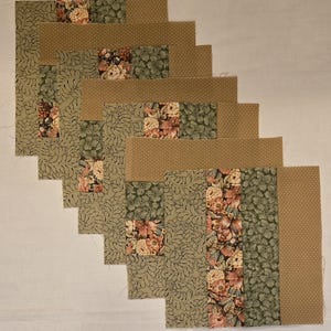 Seven 4 Strip Patchwork Quilt Blocks 8 X 8 Inches - Etsy