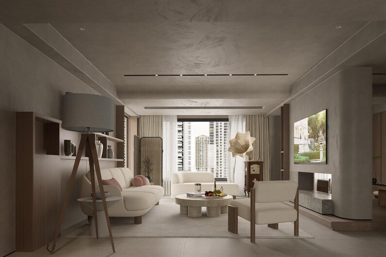 Digital Interior Remodel - Living Room Redesign Through 3D Renders ...