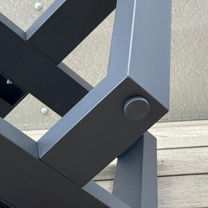 Modern Metal Coffee Table Base - TRAPEZE | Sturdy Table Legs for Rustic ...