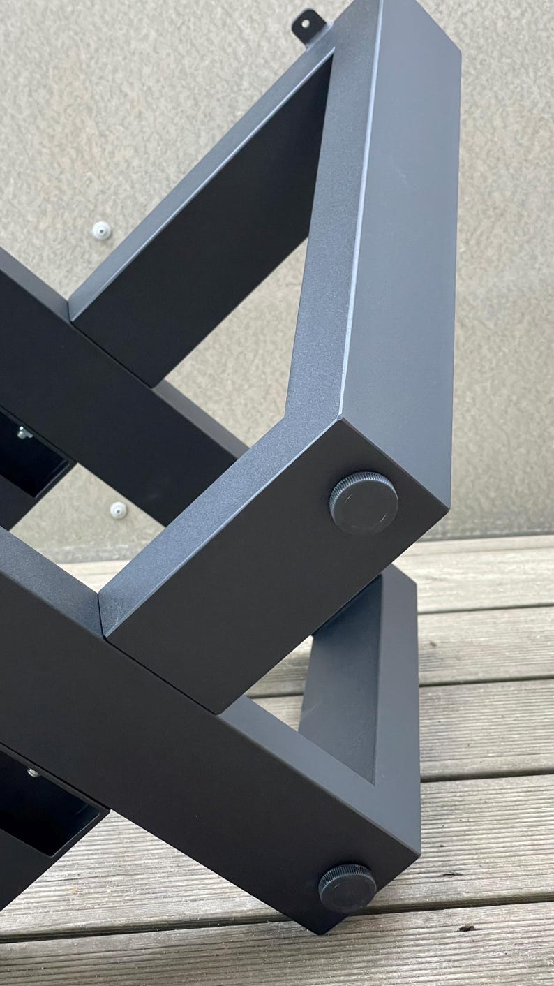 Modern Metal Coffee Table Base - TRAPEZE | Sturdy Table Legs for Rustic ...