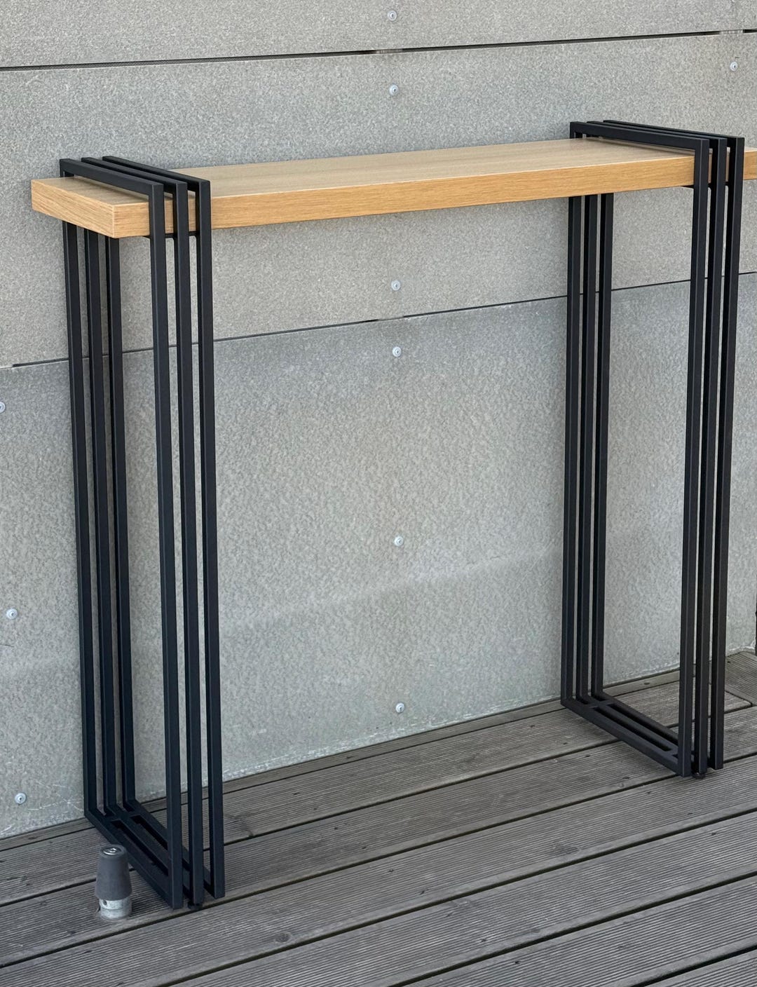 Console Table Legs – Modern Metal Sofa Table Base, Powder Coated Steel ...