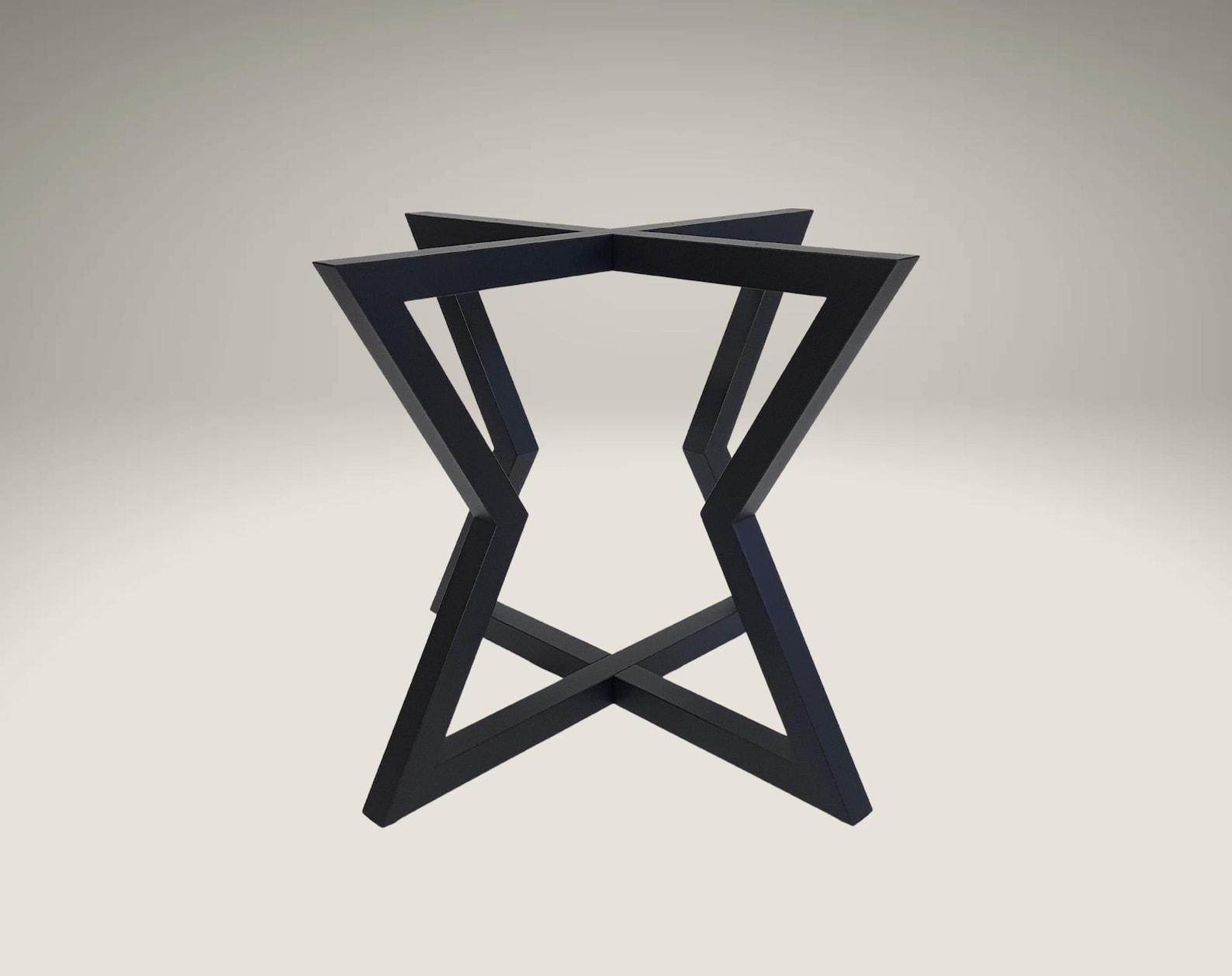 Industrial Metal Dining Table Base - STAR 2 | Sturdy Table Base for ...