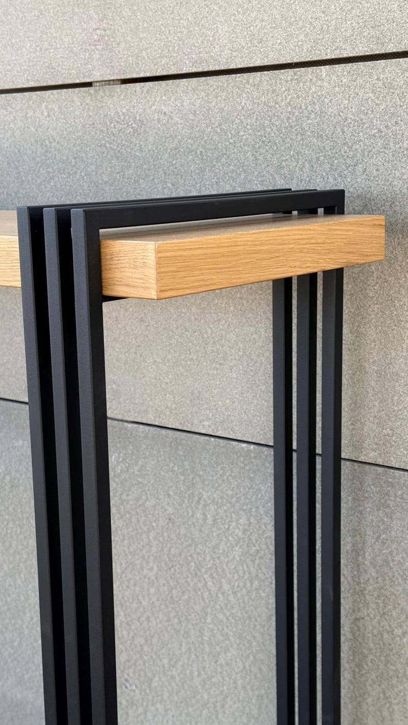 Console Table Legs – Modern Metal Sofa Table Base, Powder Coated Steel ...