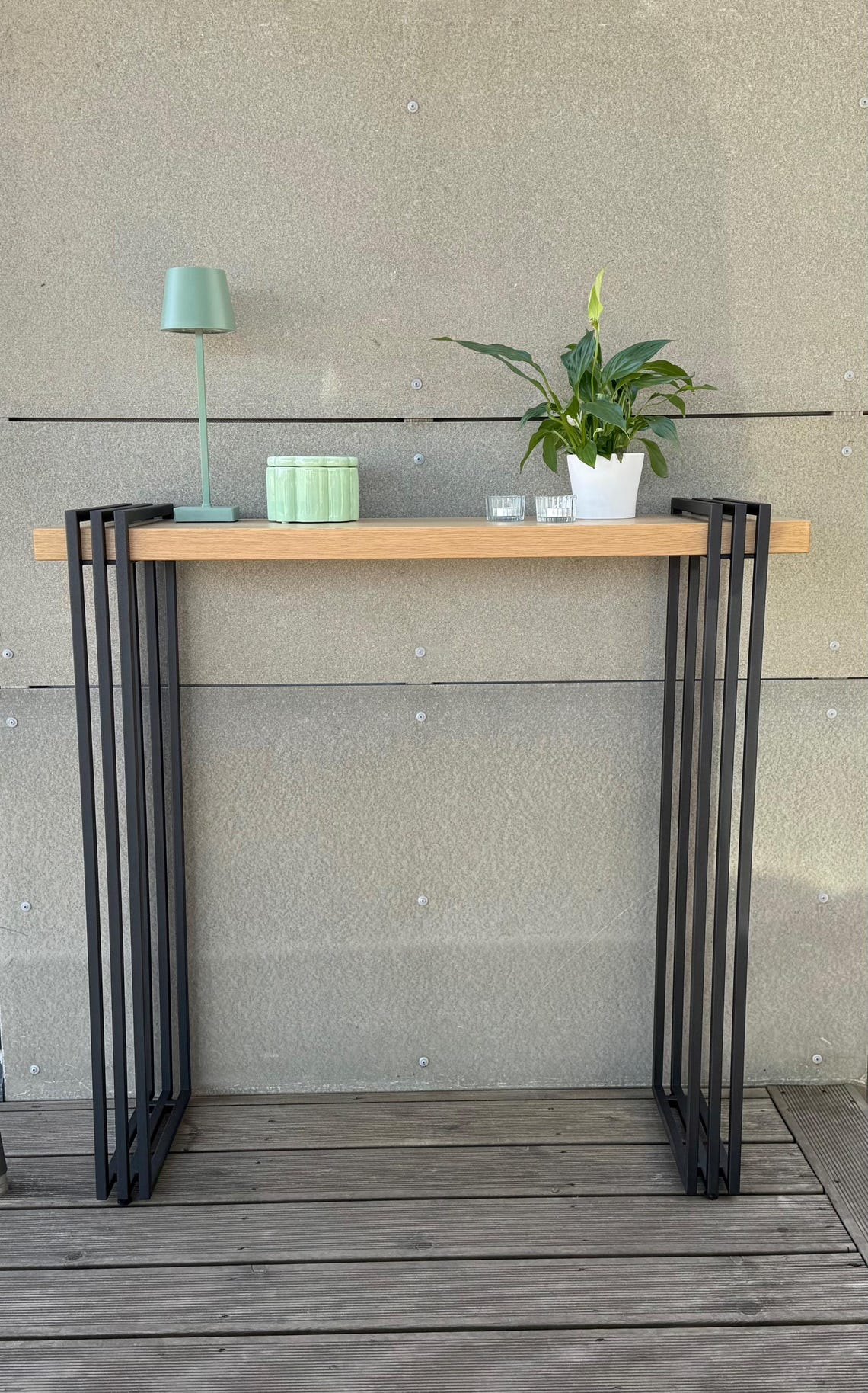 Console Table Legs – Modern Metal Sofa Table Base, Powder Coated Steel ...