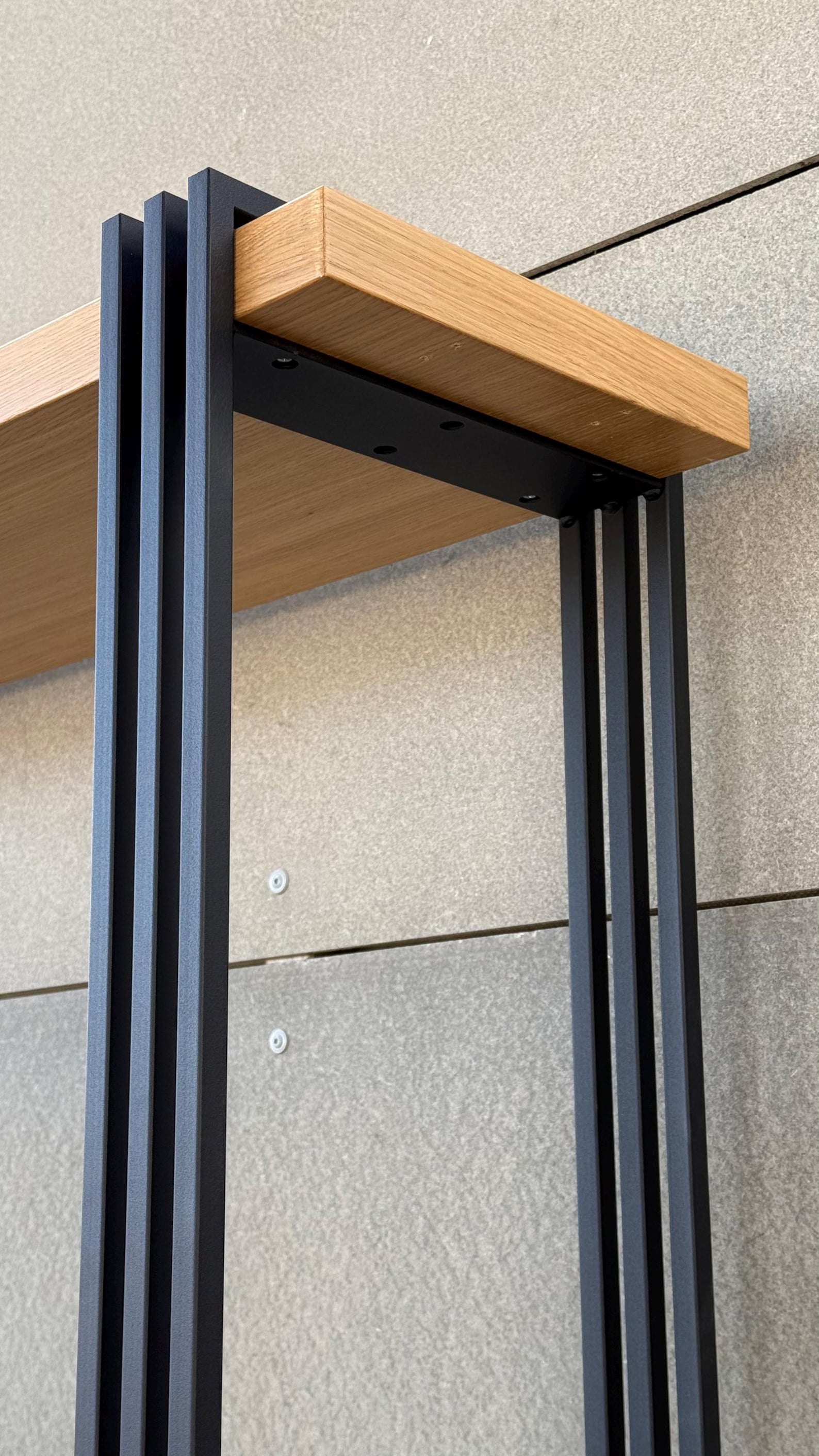 Console Table Legs – Modern Metal Sofa Table Base, Powder Coated Steel ...