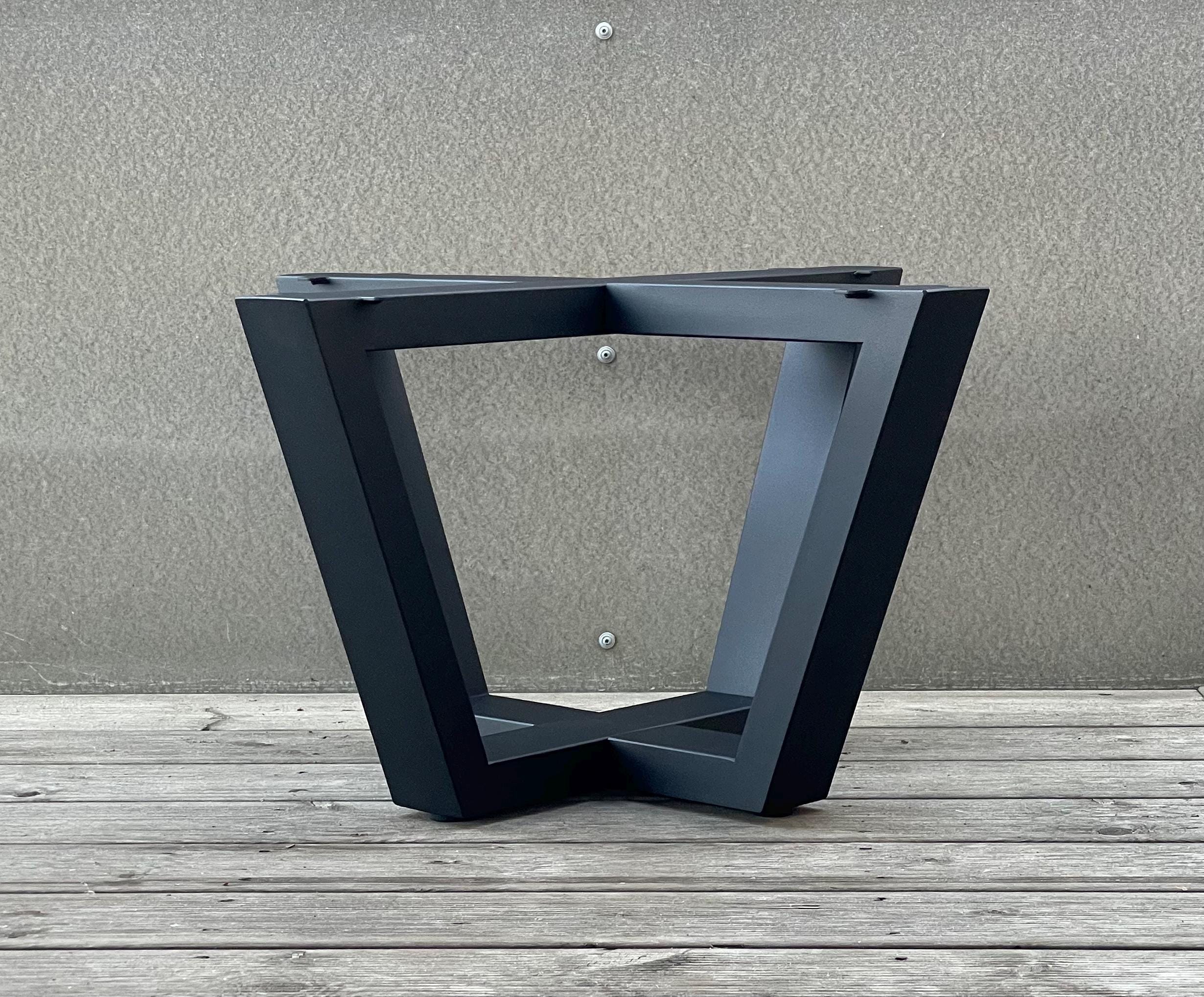 Modern Metal Coffee Table Base - TRAPEZE | Sturdy Table Legs for Rustic ...