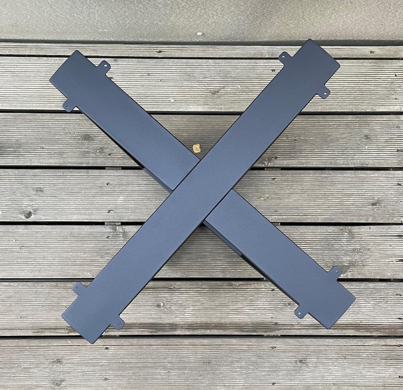 Modern Metal Coffee Table Base - TRAPEZE | Sturdy Table Legs for Rustic ...