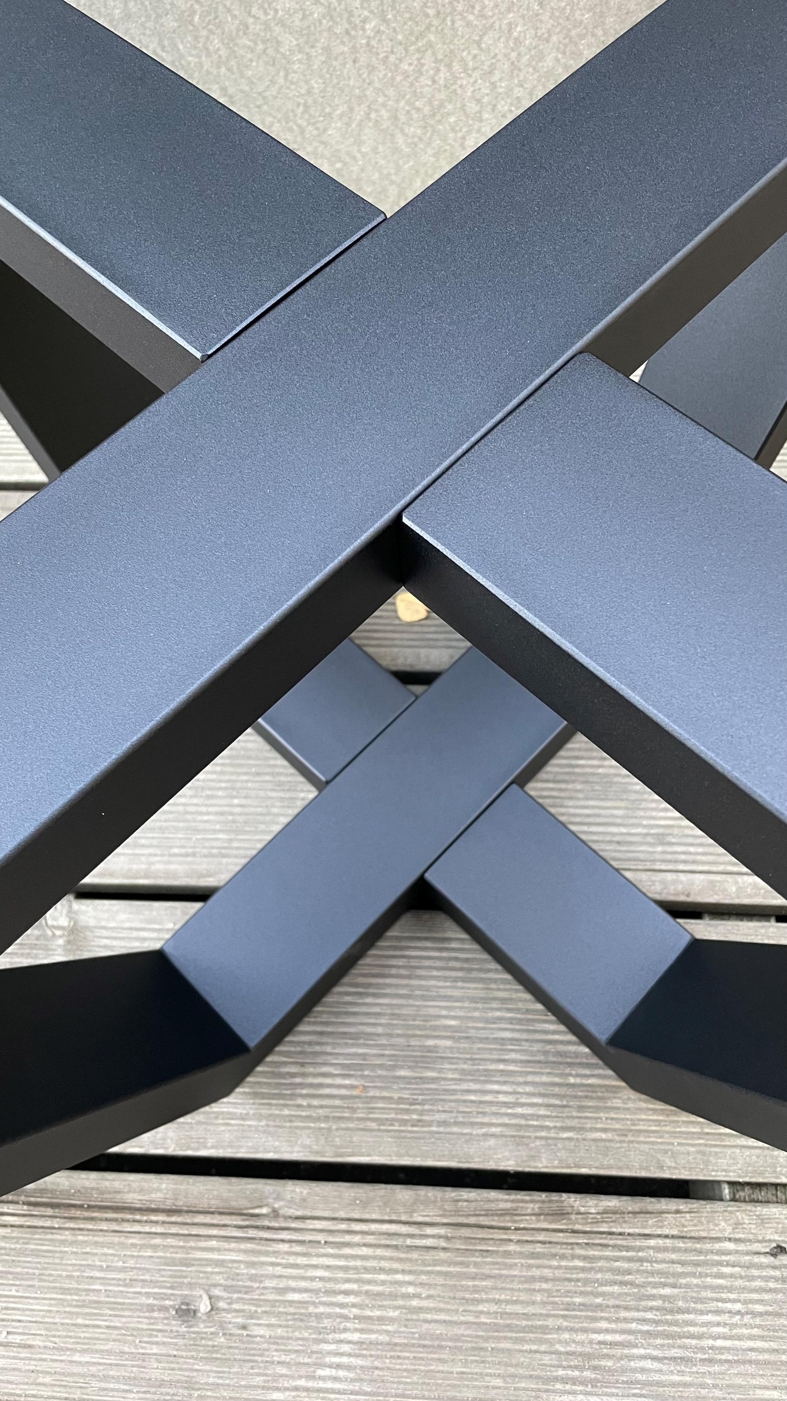 Modern Metal Coffee Table Base - TRAPEZE | Sturdy Table Legs for Rustic ...