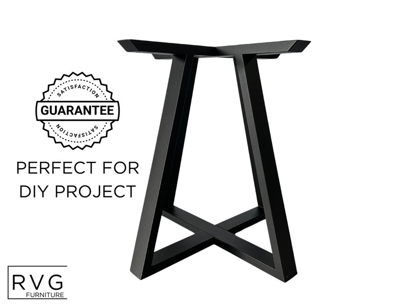 Industrial Metal Dining Table Base - CROSS | Sturdy Table Legs for ...