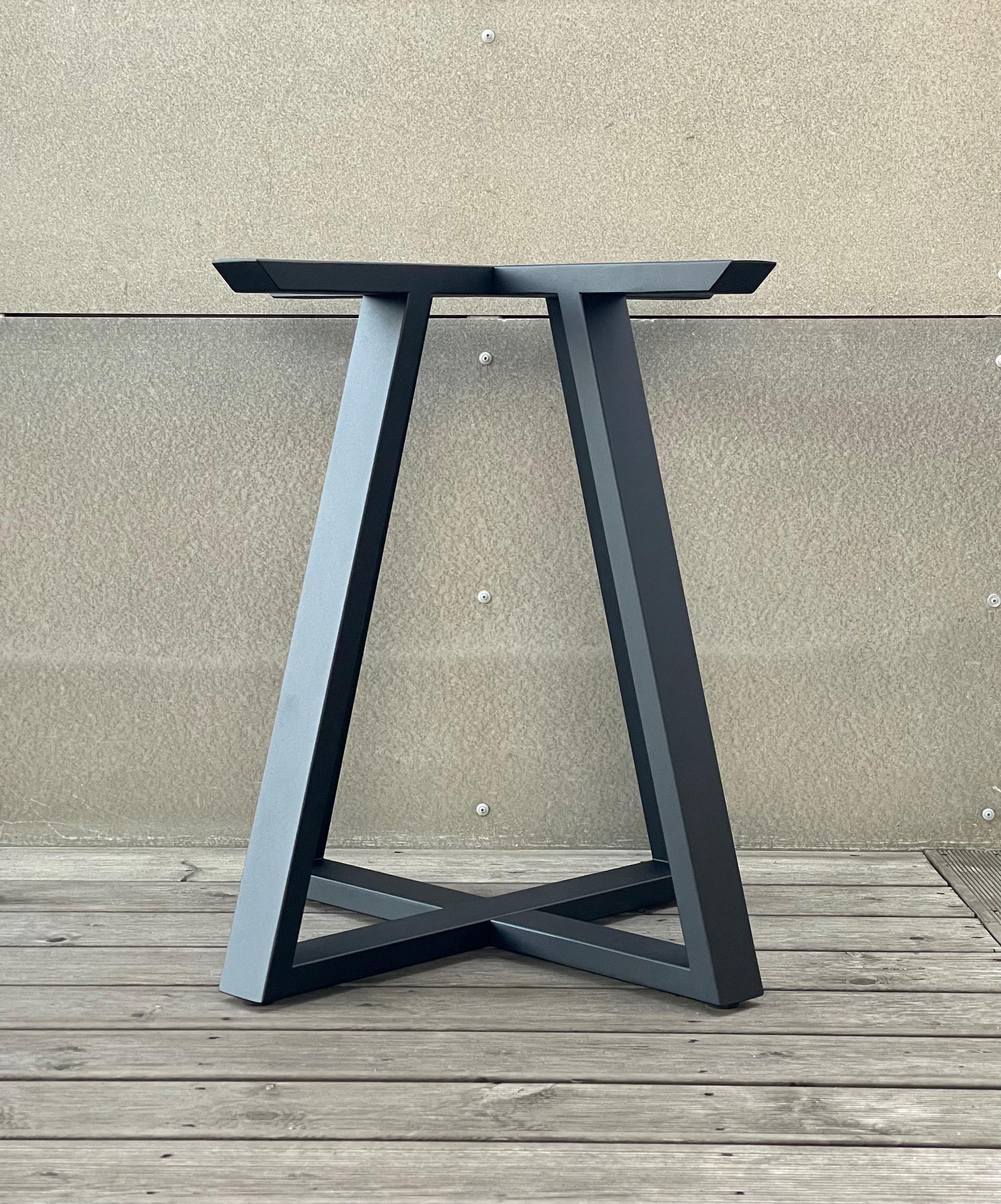 Heavy Duty Metal Table Base - CROSS | Sturdy Table Legs for Rustic Home ...