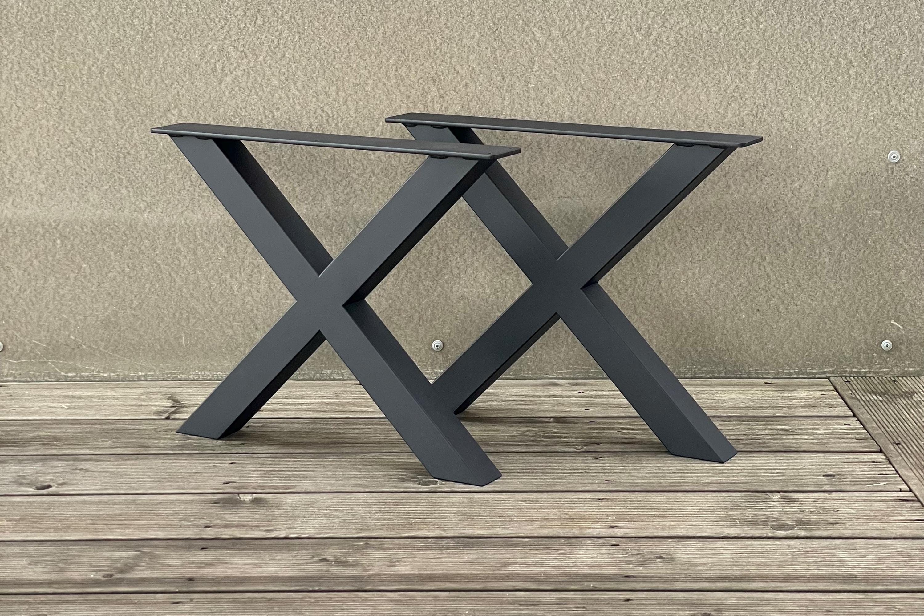 Coffee Bench Table Legs XSTYLE Metal Table Legs Rustic Modern Furniture ...