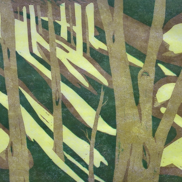 Reduction Woodcut - Etsy