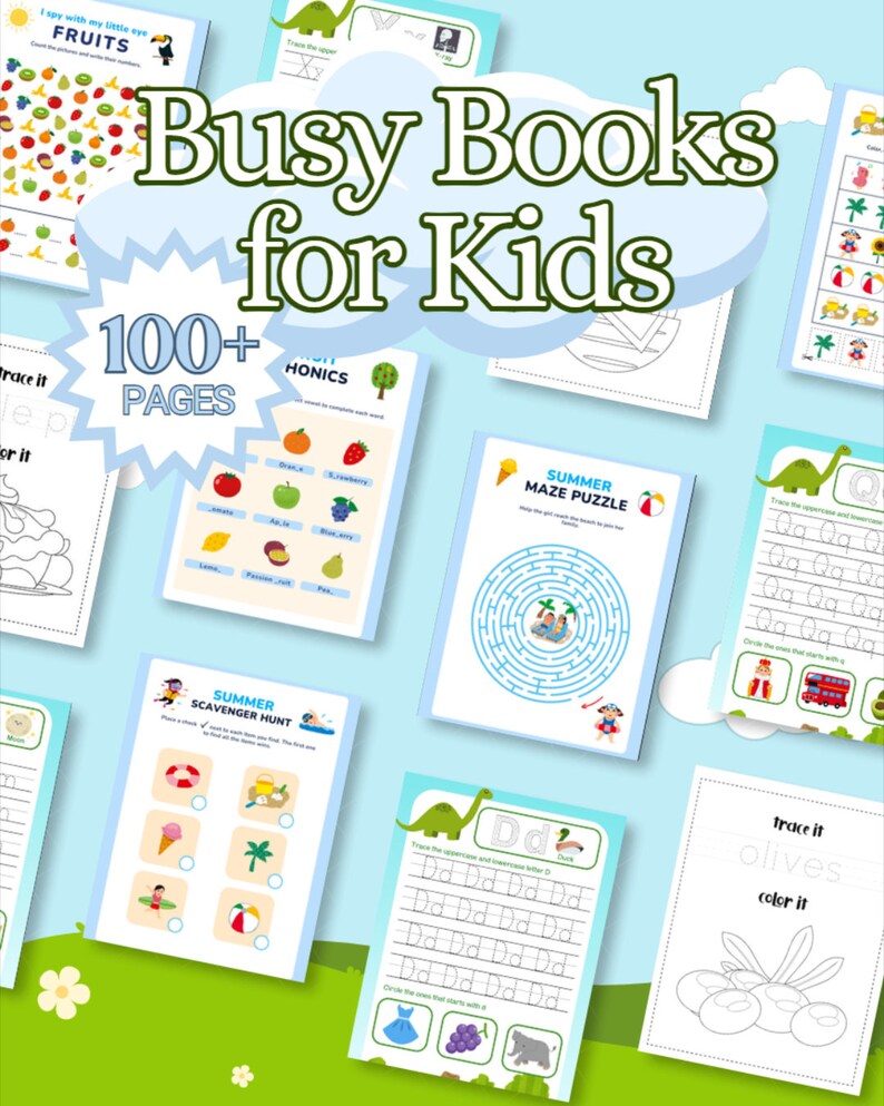 Busy Books Bundle for Kids - Etsy
