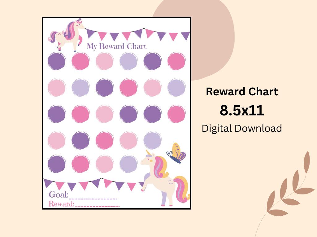 Unicorn Reward Chart - Etsy