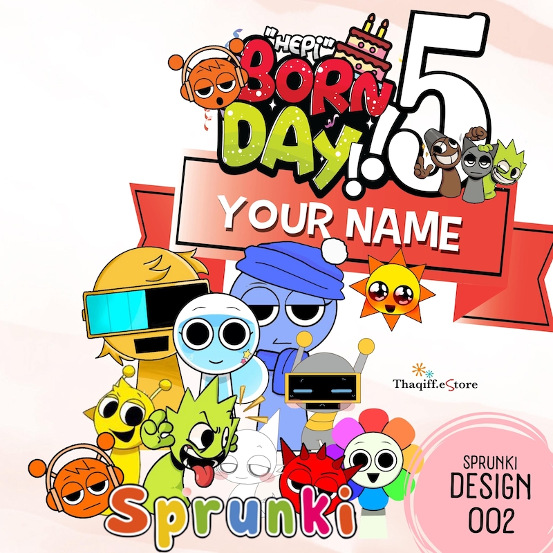 Sprunki Cake Topper Files - Etsy