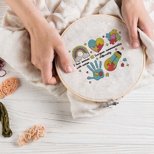 Everyone Communicates Differently Embroidery Design, Autism Embroidery ...