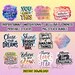 Inspirational and Motivational PNG Sticker Bundle, Inspirational Quotes ...