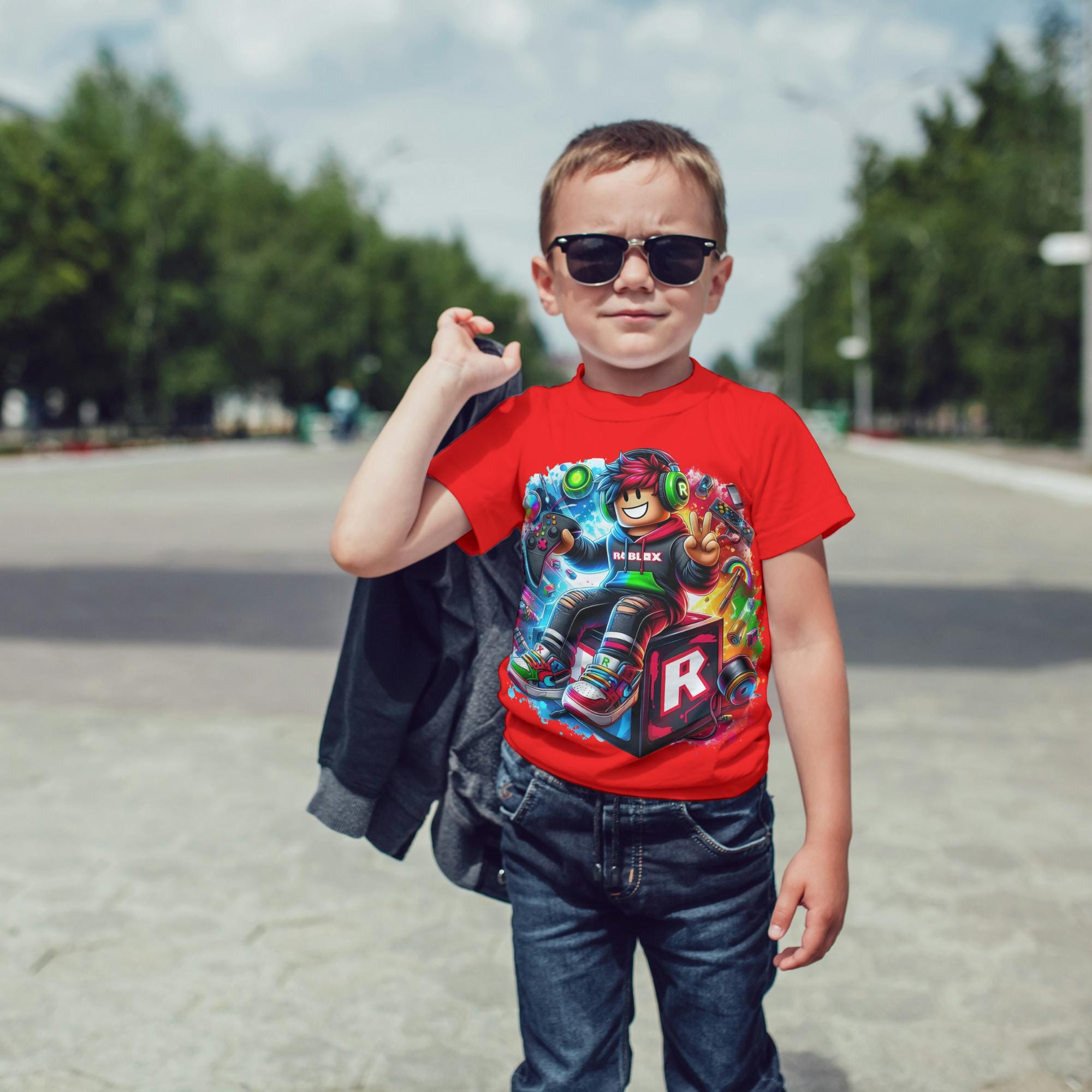Roblox Gamer PNG: Chibi Boy Clipart for Sublimation (digital Download ...