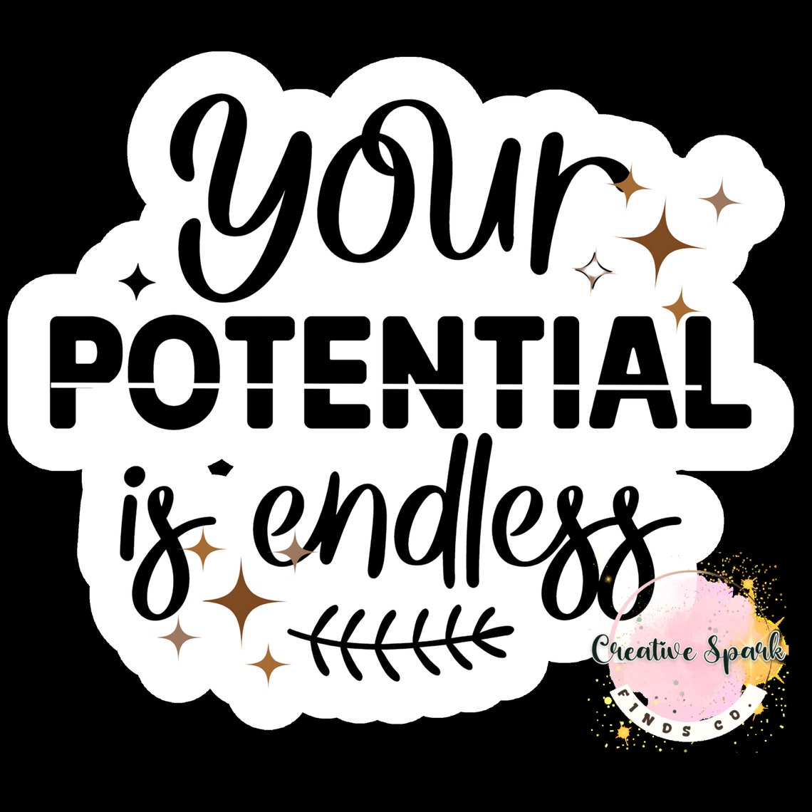 Inspirational and Motivational PNG Sticker Bundle, Inspirational Quotes ...