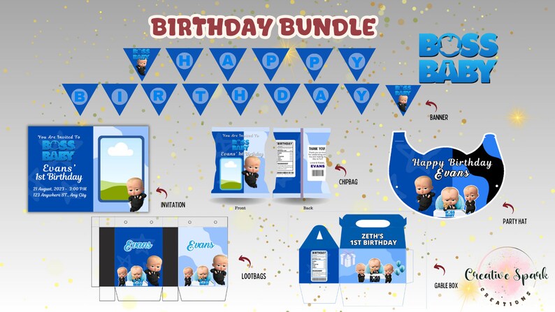 Ultimate Birthday Bundle Templates Editable Canva Templates Birthday ...