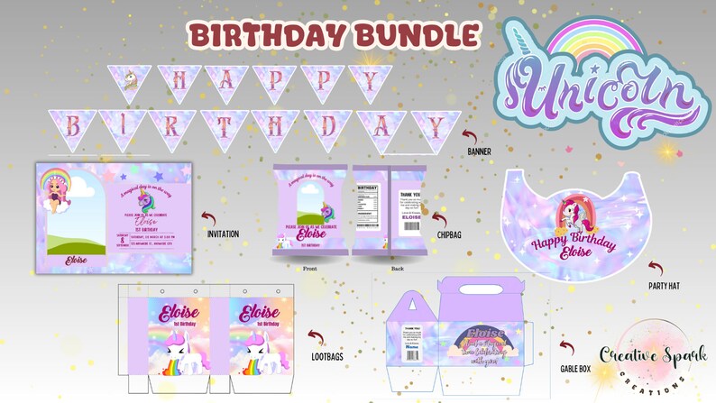 Ultimate Birthday Bundle Templates Editable Canva Templates Birthday ...