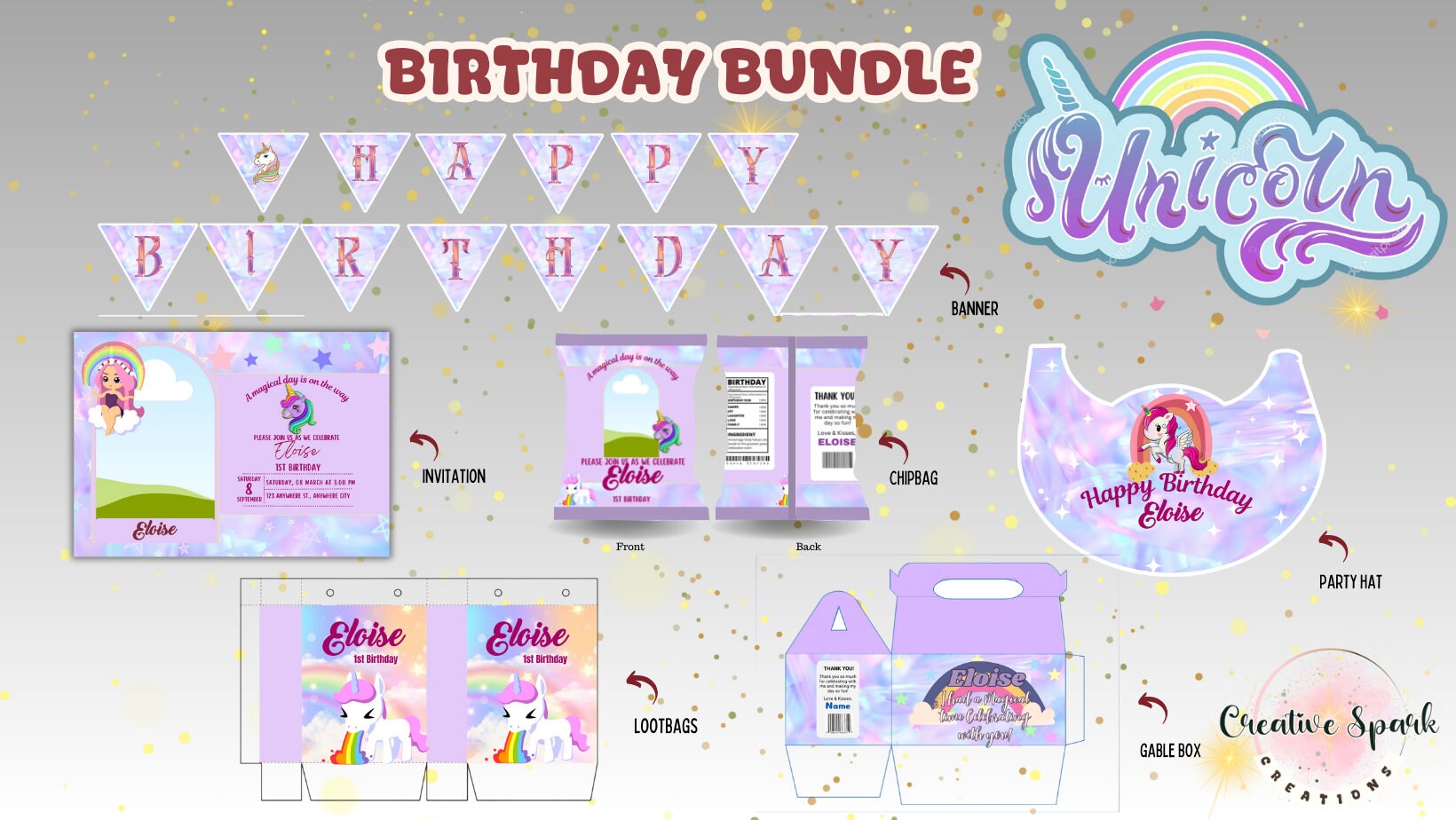 Ultimate Birthday Bundle Templates Editable Canva Templates Birthday ...