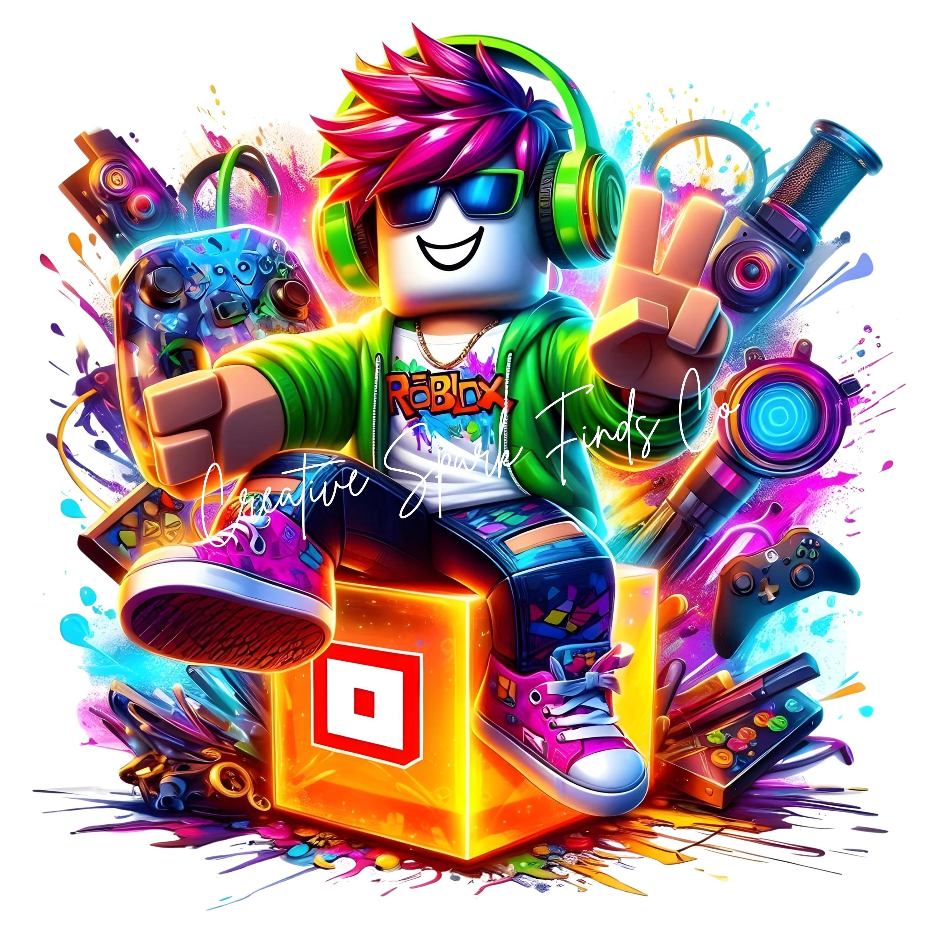 Roblox Gamer PNG: Boys Shirt Designs, Game Stickers (digital Download ...