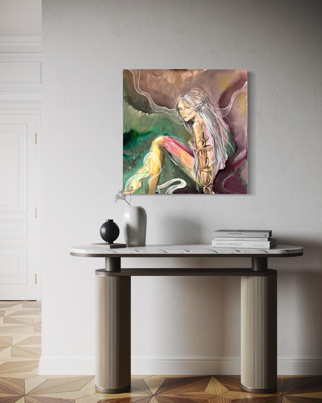 Ethereal Elf | Self Portrait | Canvas Painting - Etsy