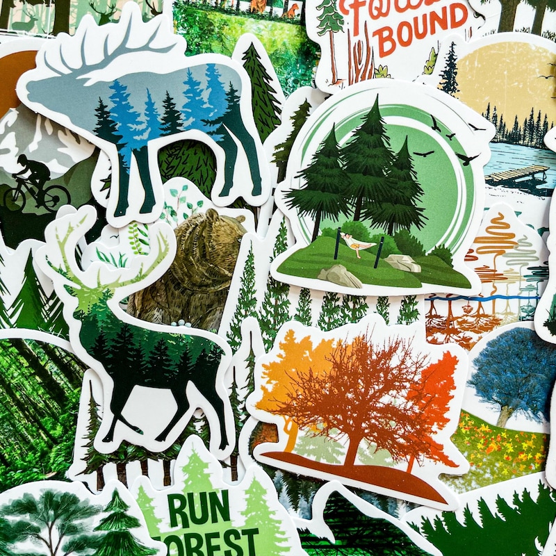Nature Stickers - Etsy