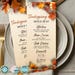 Editable Thanksgiving Dinner Menu, Printable Thanksgiving, Thanksgiving ...