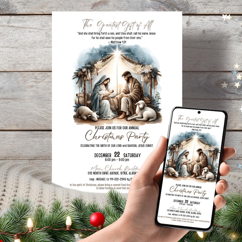 Christian Invitation - Etsy