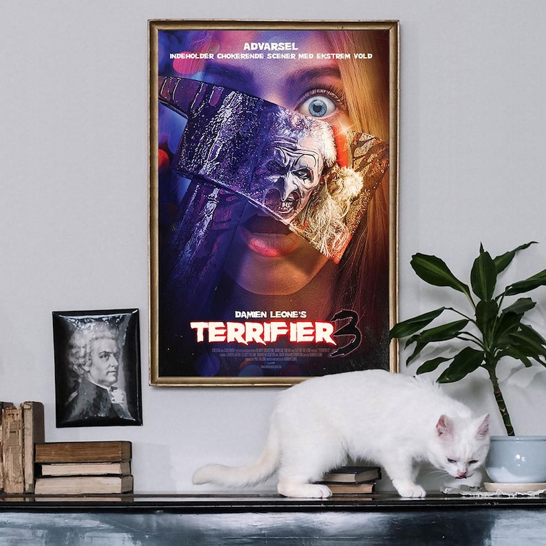 2024 Terrifier 3 Movie Poster Halloween Killer Clown Poster,high ...