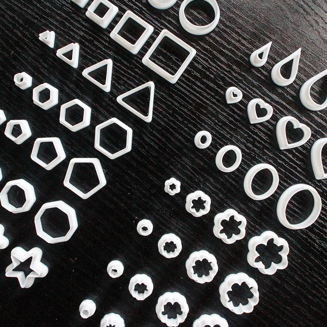 Basic Shapes Polymer Clay Cutters, Polymer Clay Cutter Set, Basic Shape ...