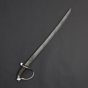 Hand Forged, Custom Damascus Steel Sword 32 Inches, Full Tang, Cutlass ...