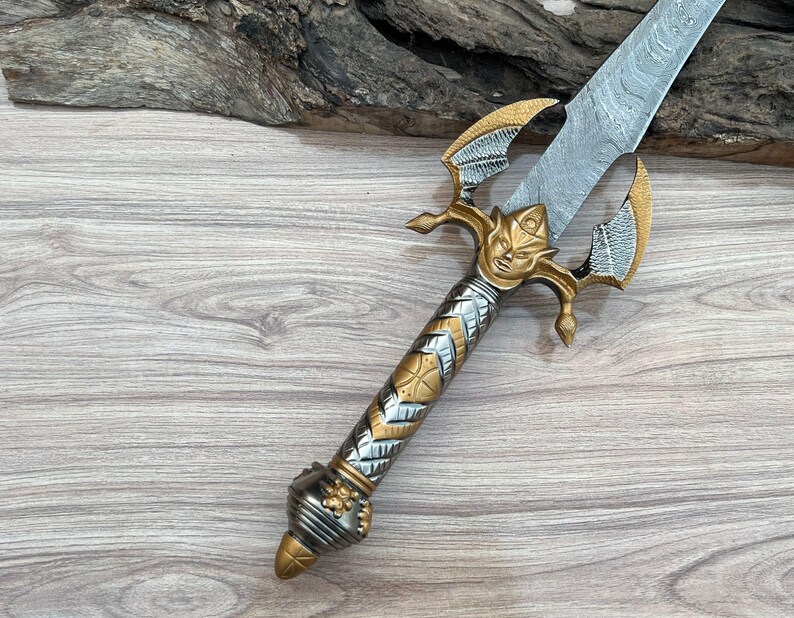 Hand Forged, Custom Damascus Steel Sword 35 Inches, Full Tang, Viking ...