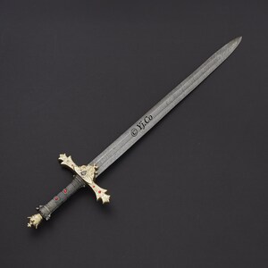 Hand Forged, Custom Damascus Steel Sword 32 Inches, Full Tang, King ...
