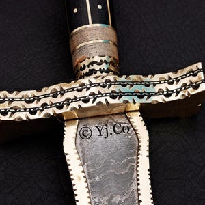 Hand Forged, Custom Damascus Steel Sword 35 Inches, Full Tang, Vikings ...