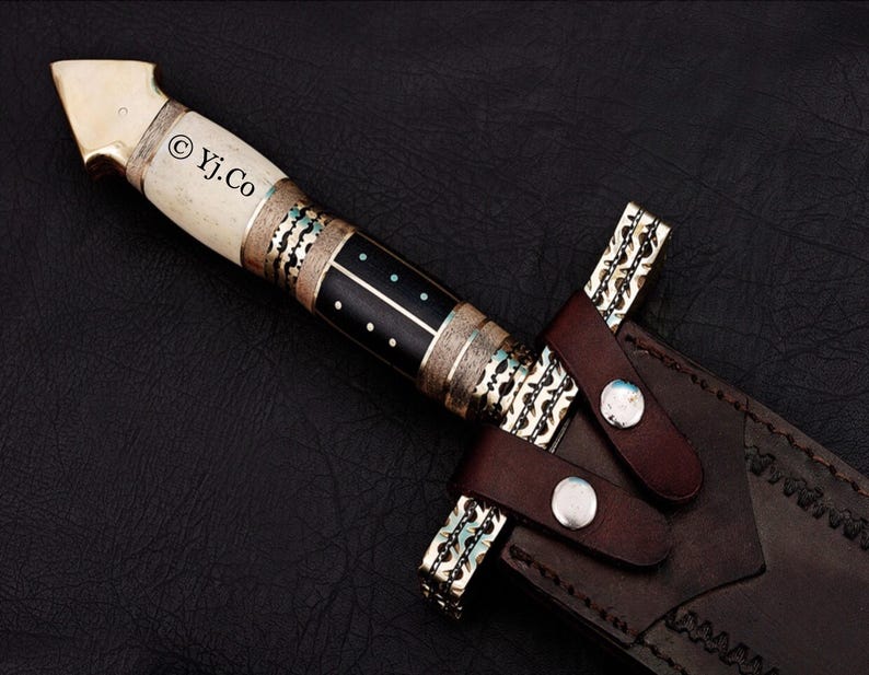 Hand Forged, Custom Damascus Steel Sword 35 Inches, Full Tang, Vikings ...